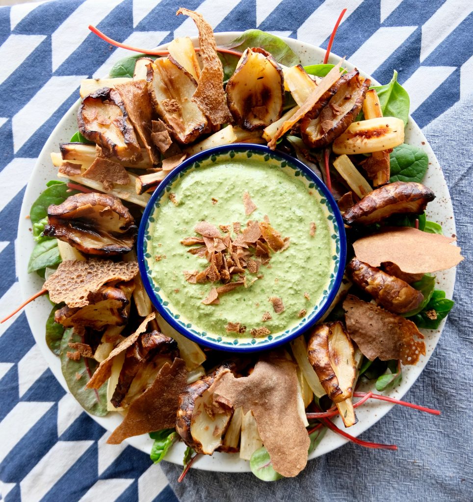 Roasted Topinambur Winter Salad - Marinola