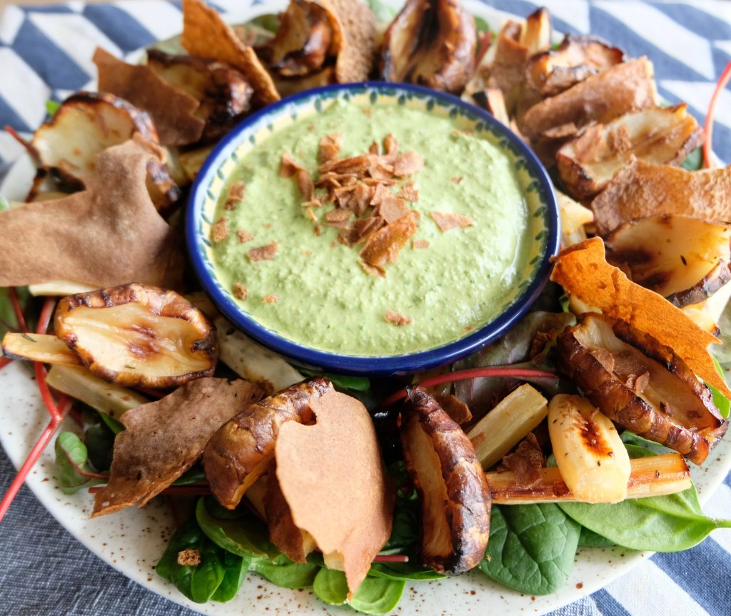 Roasted Topinambur Winter Salad - Marinola